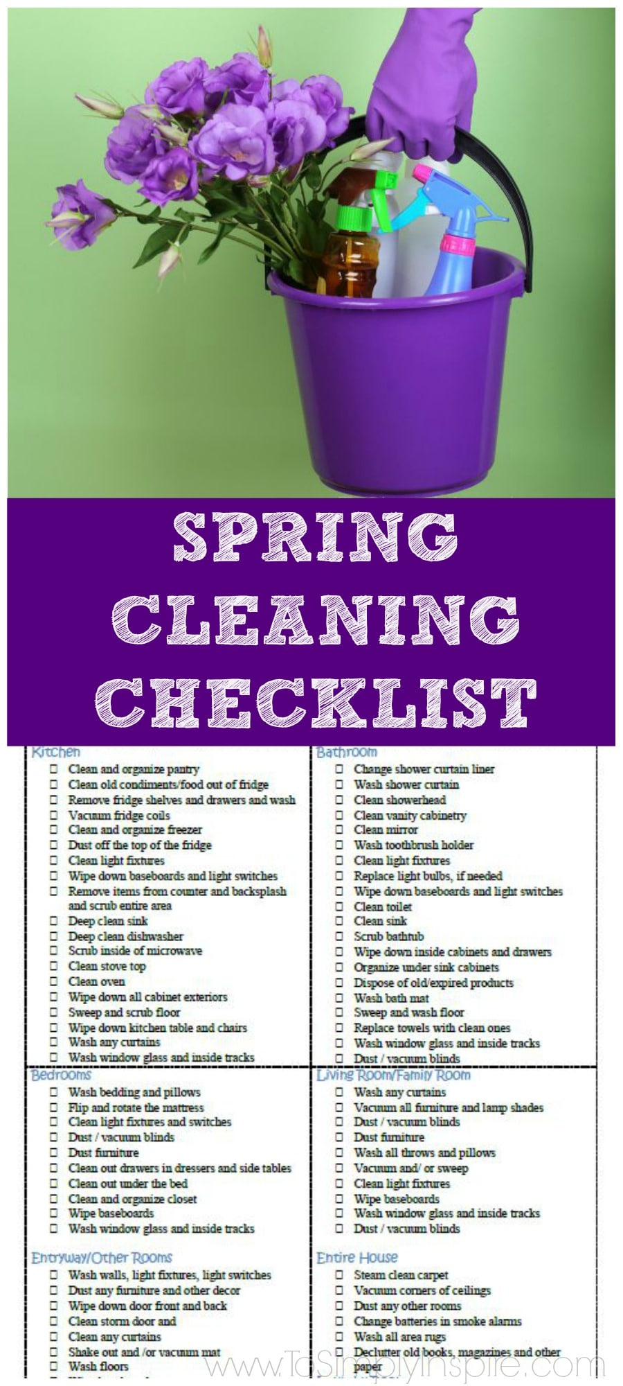 Spring Cleaning Checklist