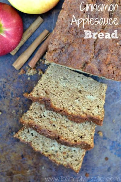 Cinnamon Applesauce Bread