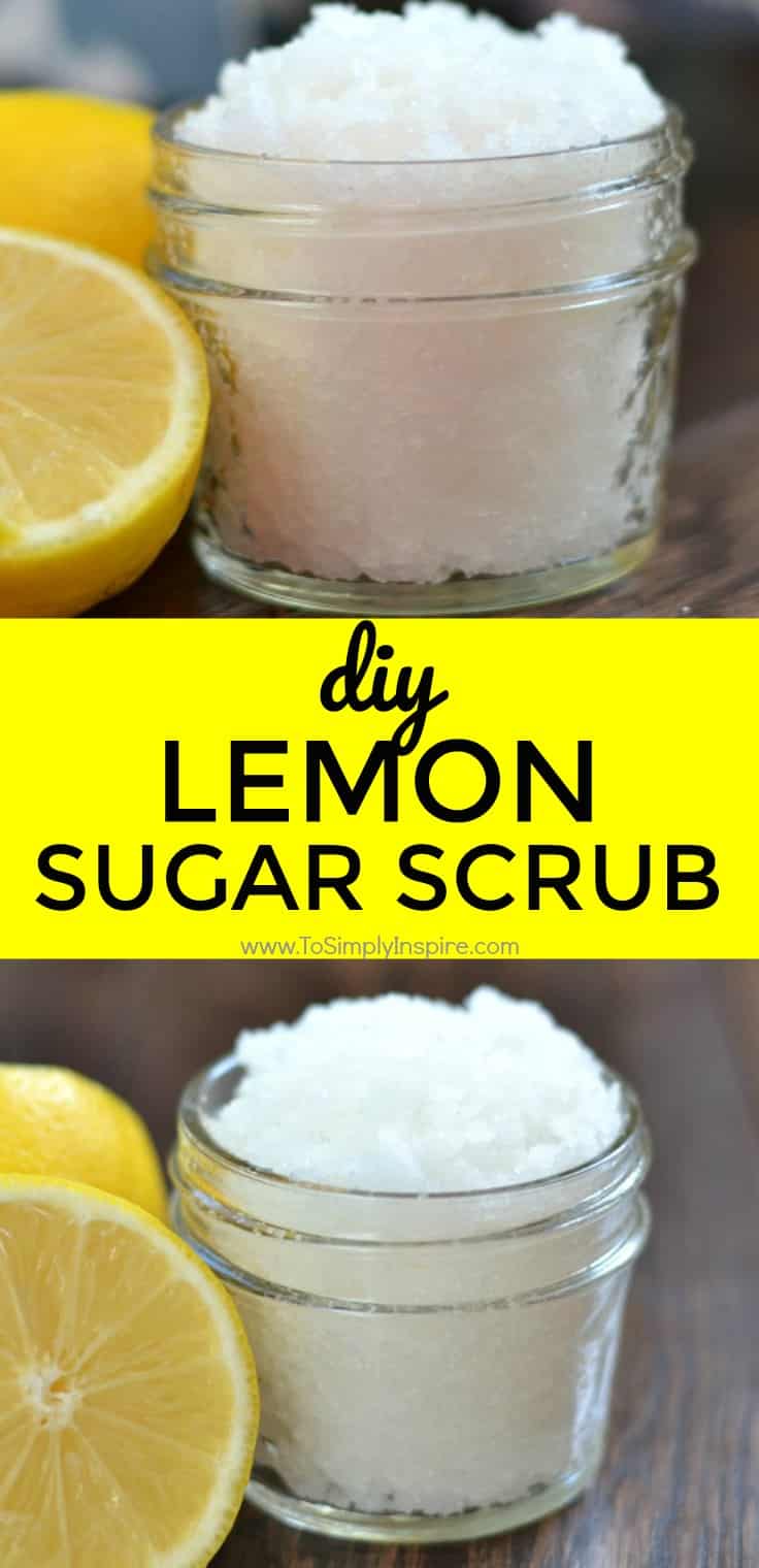 DIY Lemon Sugar Scrub - To Simply Inspire DIY Lemon Sugar Scrub - To Simply Inspire