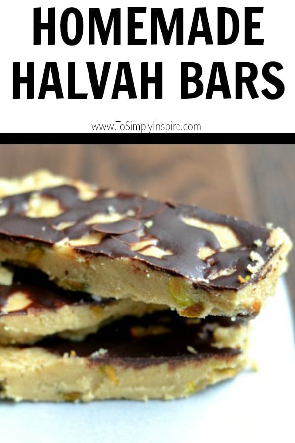 Homemade Halvah Bars - To Simply Inspire