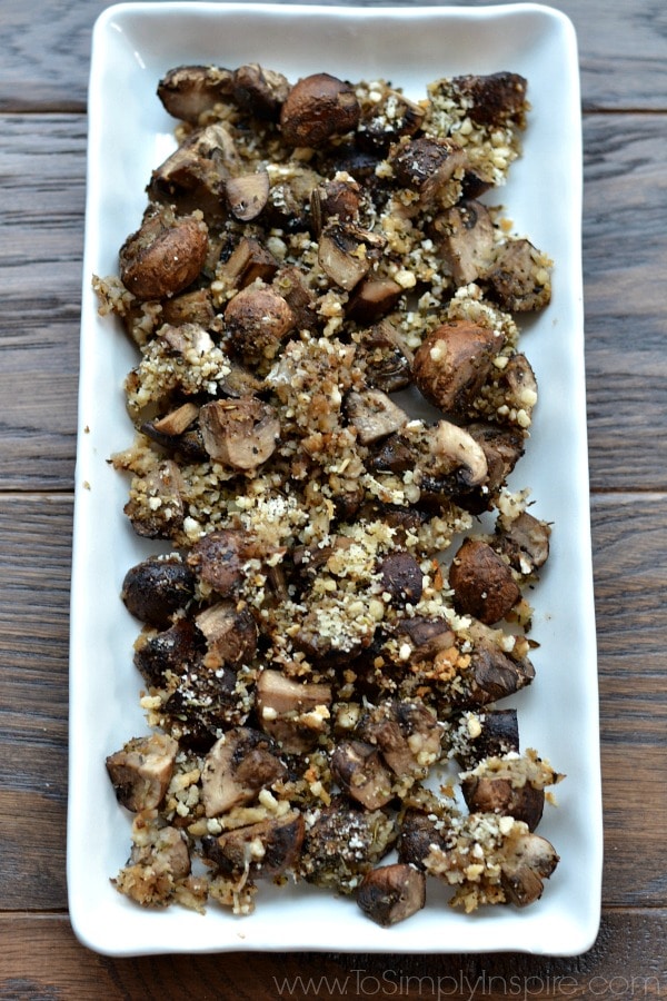 Roasted Italian Mushrooms - To Simply Inspire