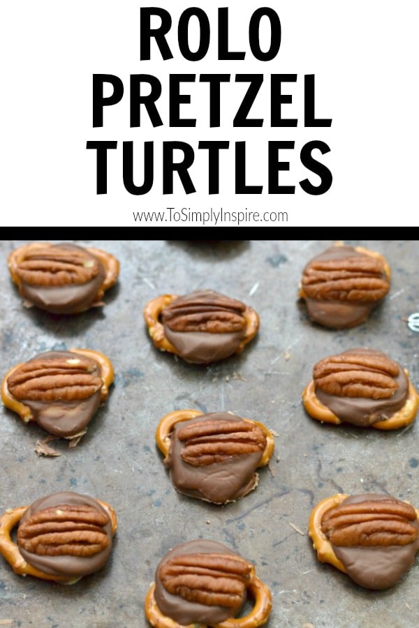 Easy Rolo Pretzel Turtles Recipe - To Simply Inspire