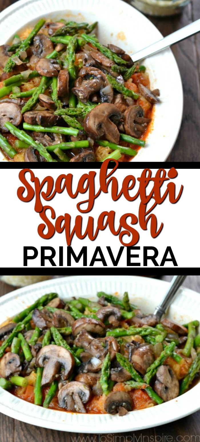 Spaghetti Squash Primavera - To Simply Inspire