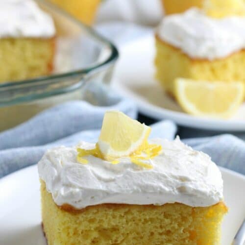 Lemonade Cake with Whipped Lemon Frosting - To Simply Inspire