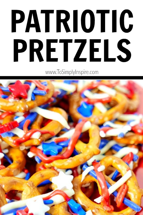 Easy Patriotic Pretzels - To Simply Inspire