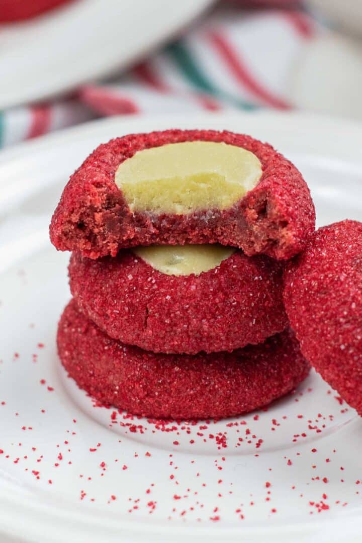 Red Velvet Cream Cheese Cookies - To Simply Inspire