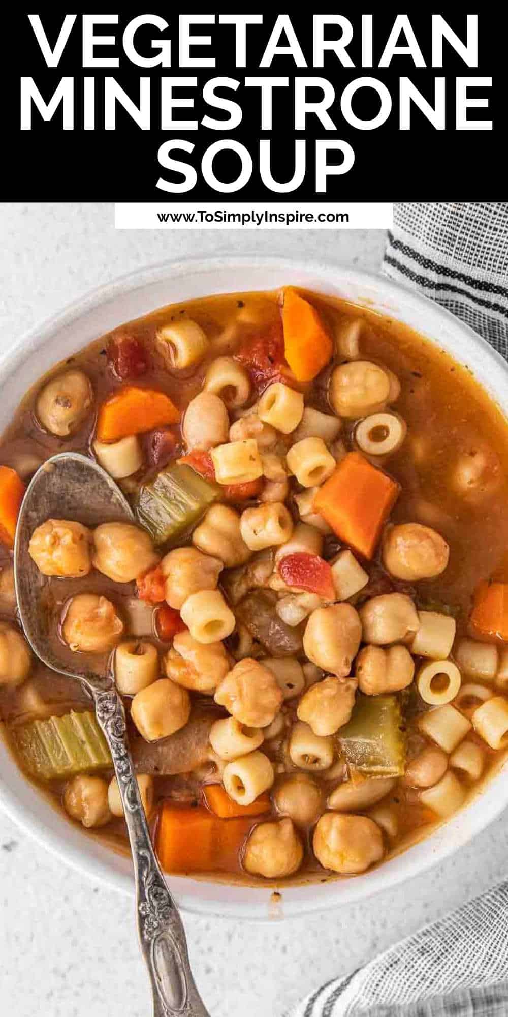 Vegetarian Minestrone Soup - To Simply Inspire