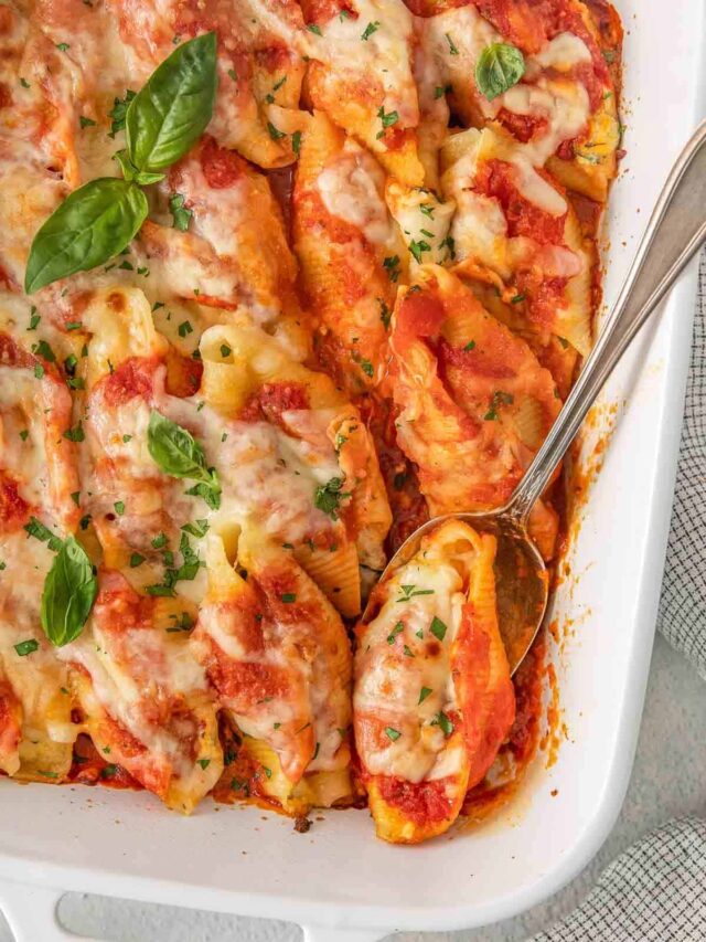 Stuffed Pasta Shells Recipe - To Simply Inspire