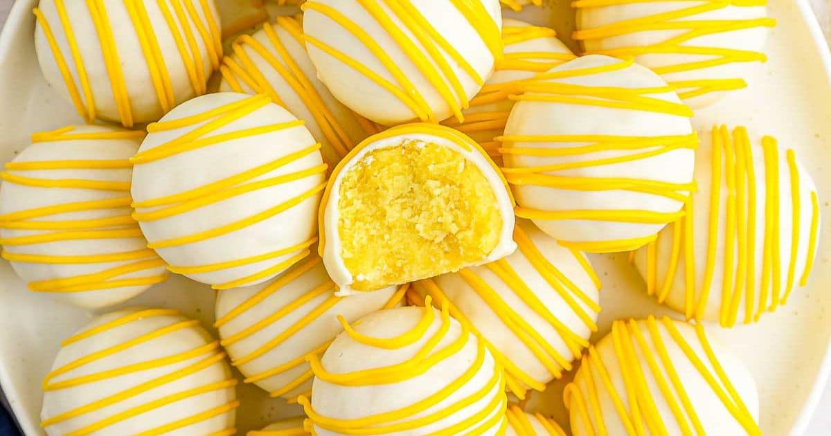 Best Lemon Cake Balls with Cream Cheese - To Simply Inspire