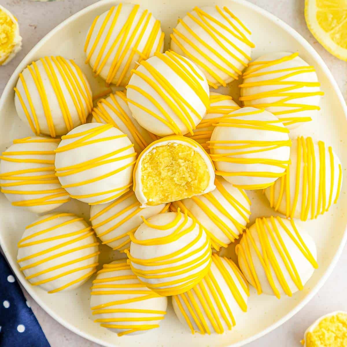 Lemon Cake Bites Recipe
