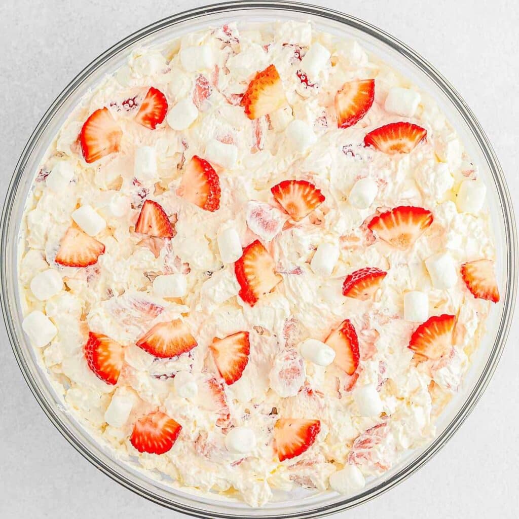 Easy Strawberry Fluff Salad - To Simply Inspire