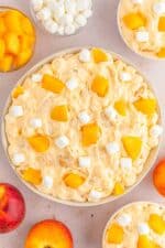 Easy Peach Fluff Salad - To Simply Inspire