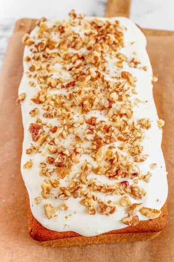 Easy Pumpkin Bread with Cream Cheese Frosting - To Simply Inspire