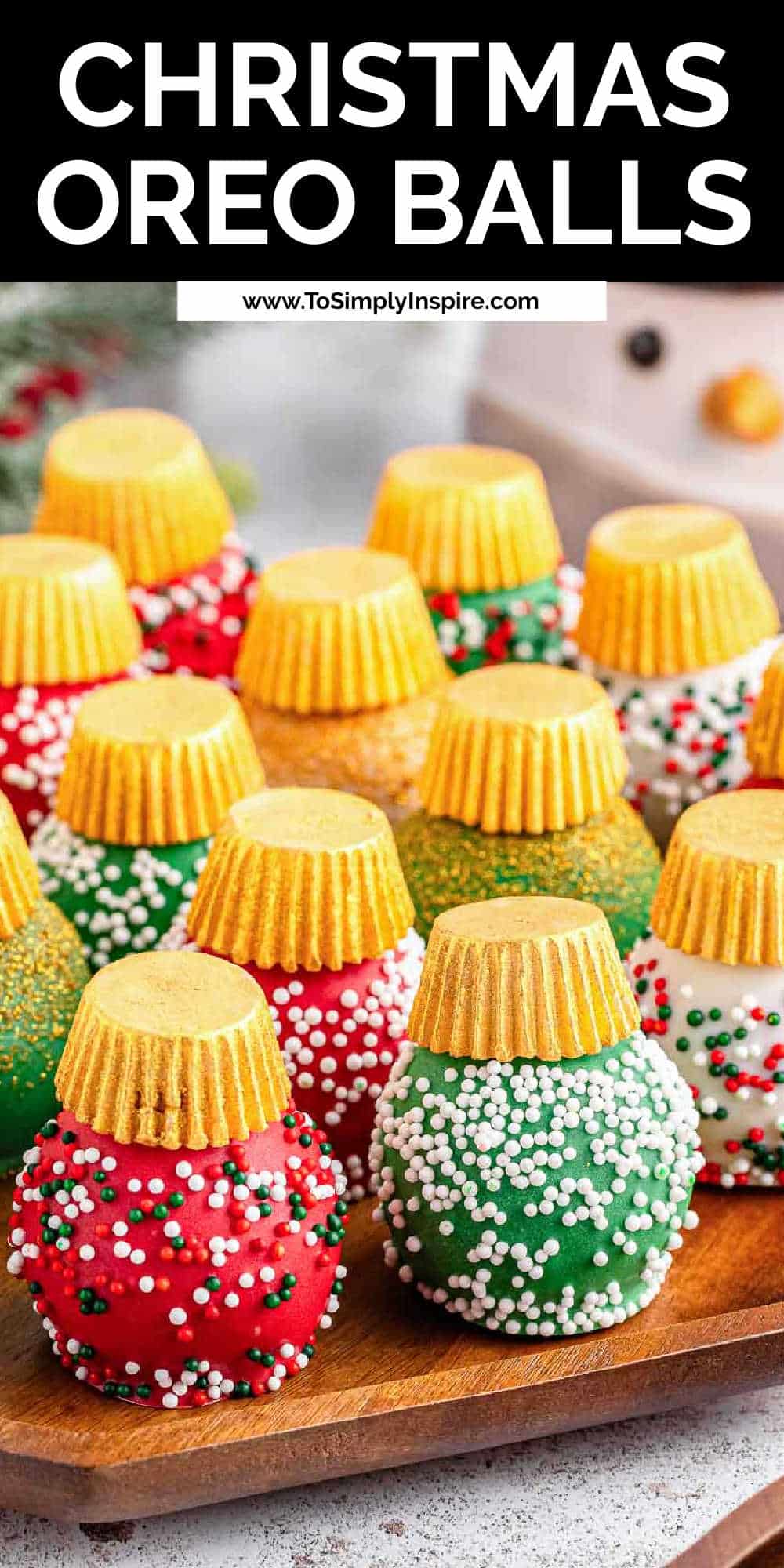 Christmas Oreo Balls - To Simply Inspire