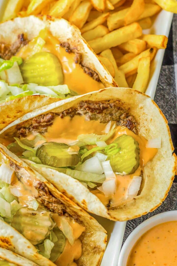 Easy Smash Burger Tacos - To Simply Inspire