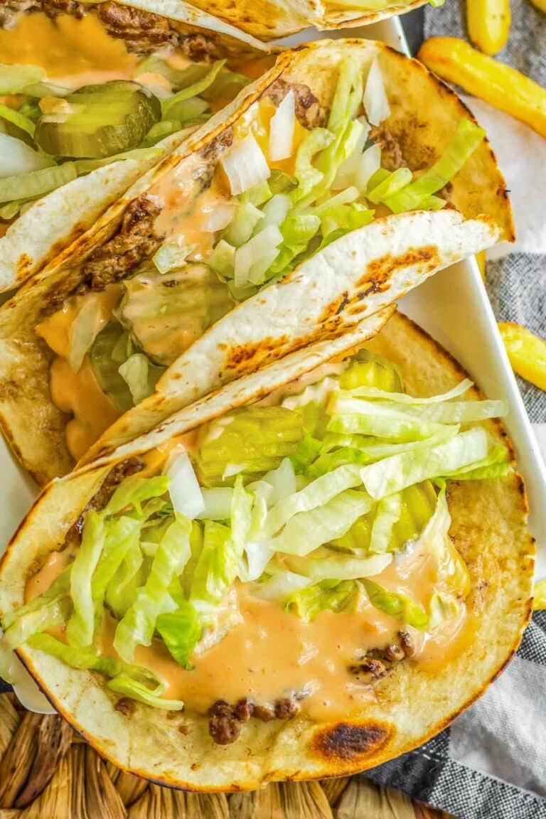 Easy Smash Burger Tacos - To Simply Inspire