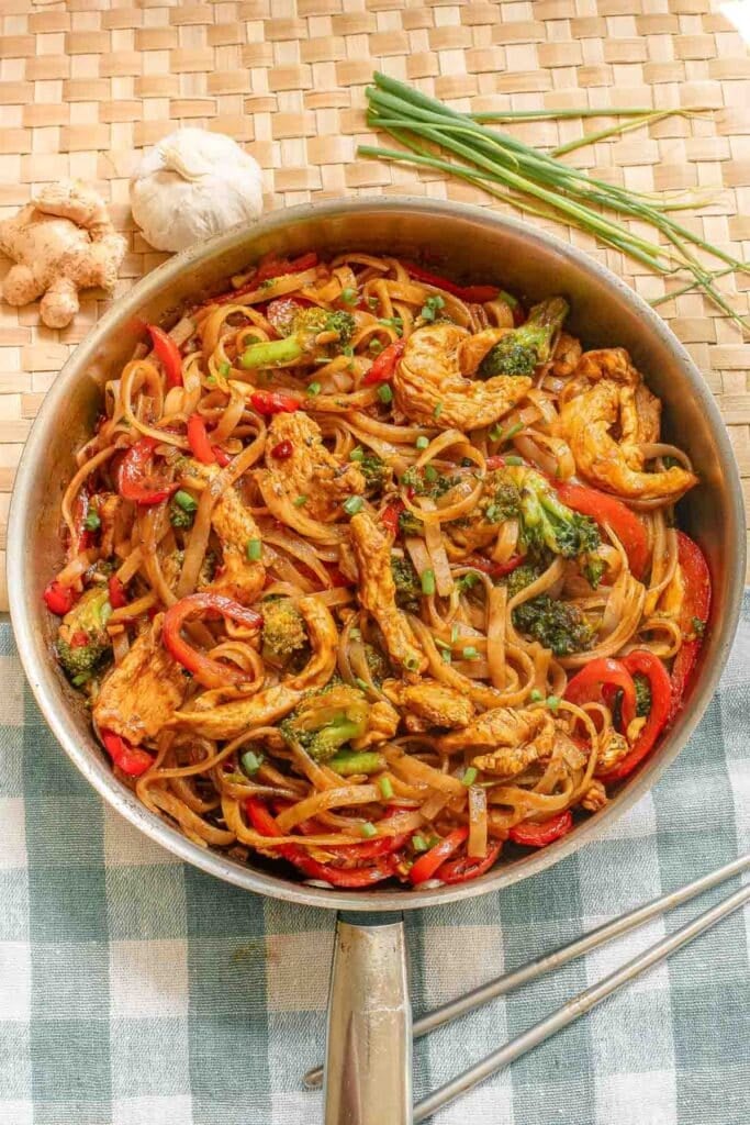 Easy Thai Drunken Noodles - Pad Kee Mao