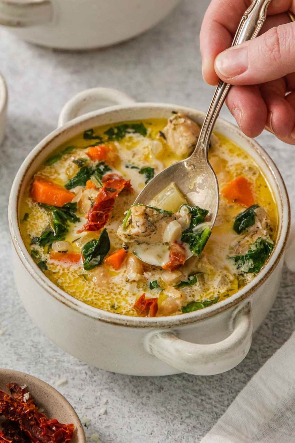 Easy Creamy Tuscan Chicken Soup To Simply Inspire