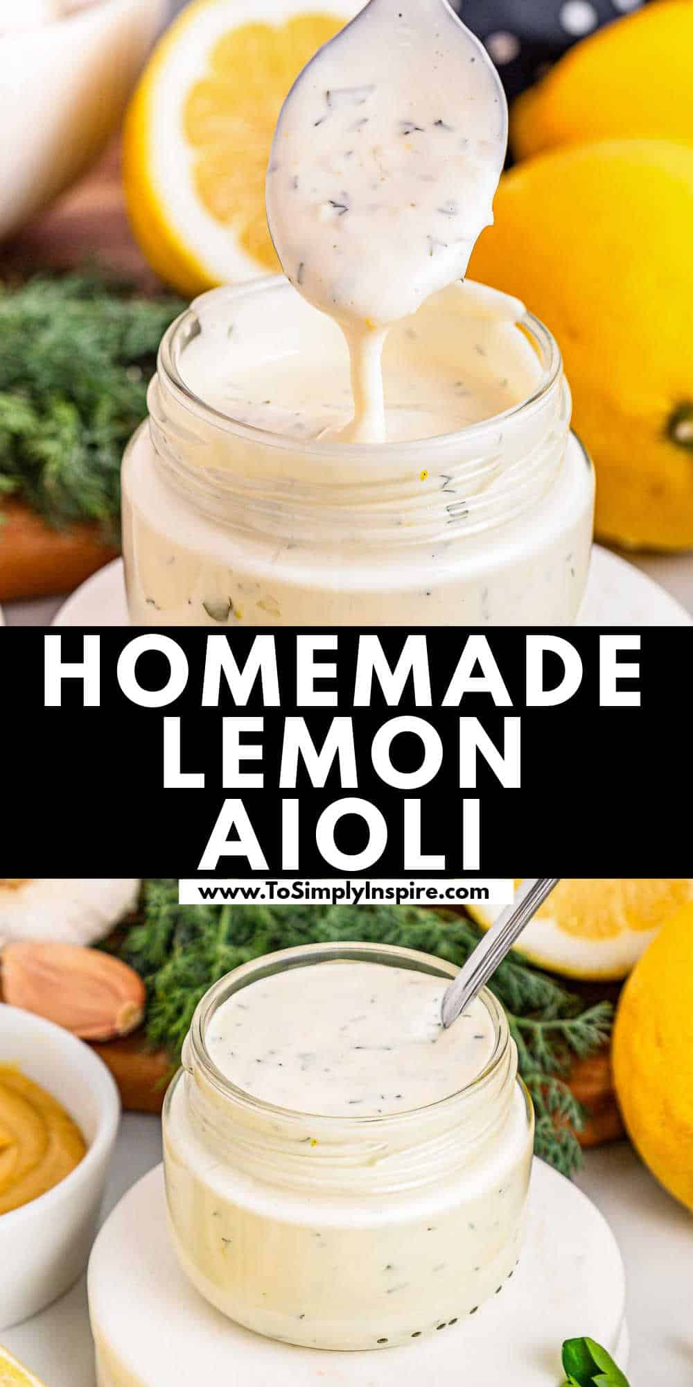 Easy Lemon Aioli Recipe - To Simply Inspire