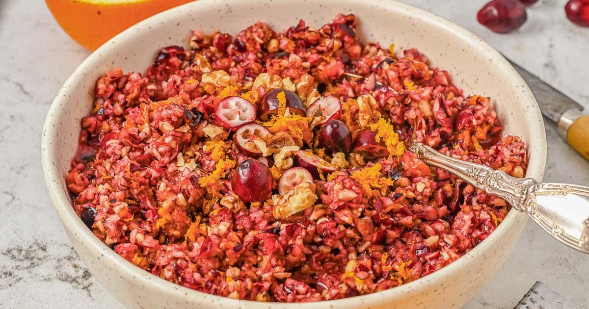 Easy Cranberry Orange Relish Recipe - To Simply Inspire