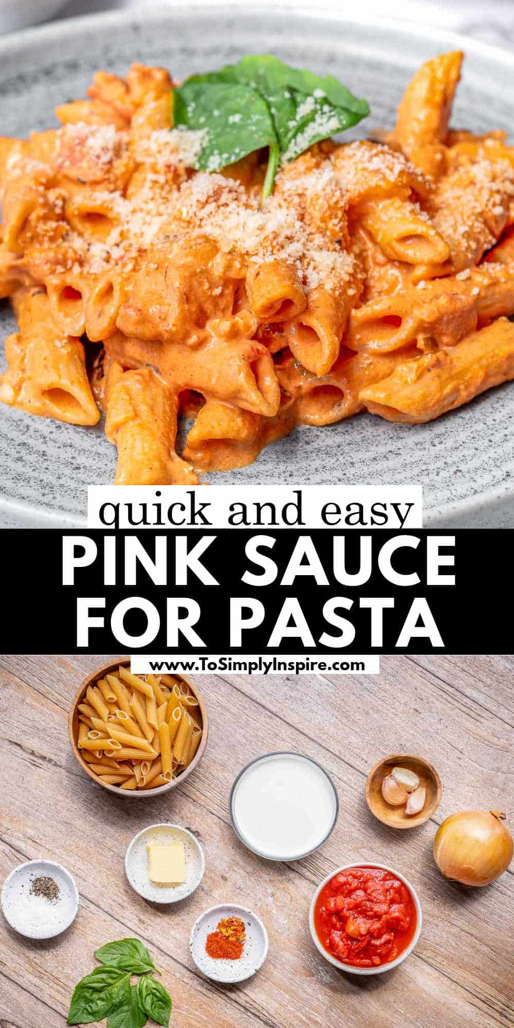 Easy Pink Sauce Pasta Recipe - To Simply Inspire