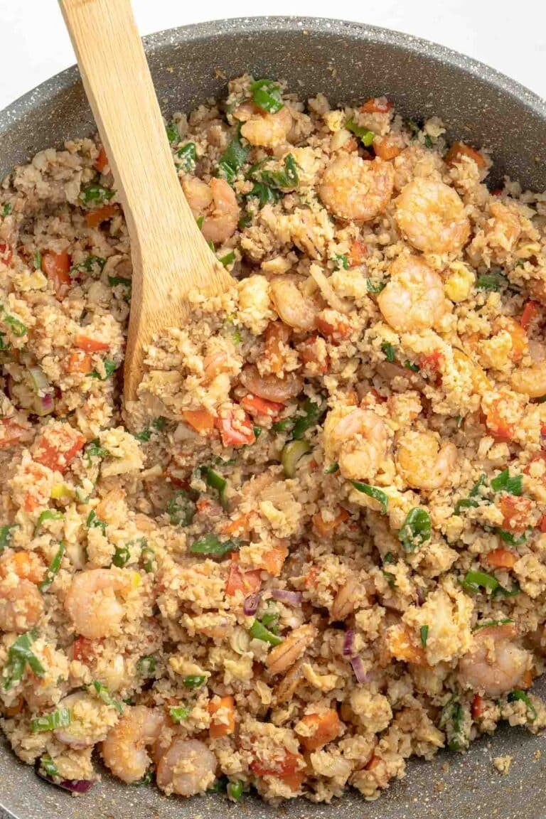Easy Shrimp Cauliflower Fried Rice - To Simply Inspire