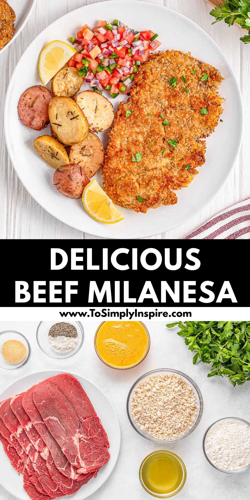 Easy Beef Milanesa (Crispy Steak Recipe) - To Simply Inspire