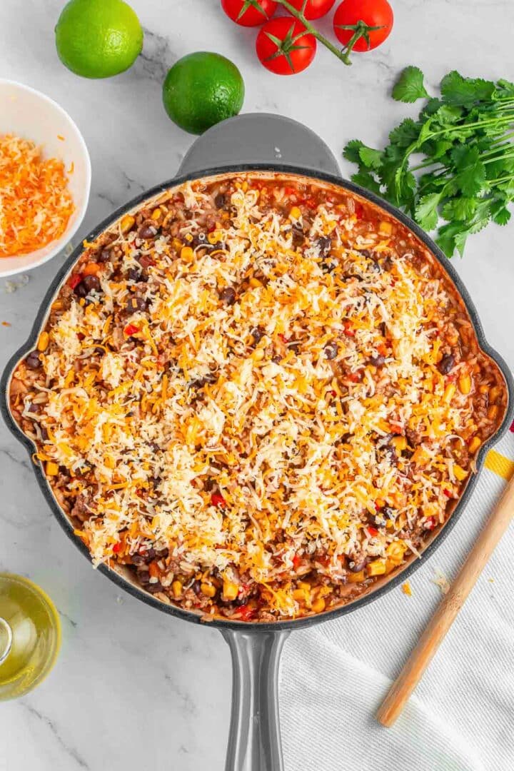 Easy Mexican Beef and Rice Skillet - To Simply Inspire