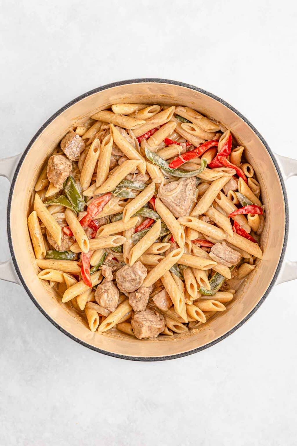 Easy Rasta Pasta Recipe with Jerk Chicken