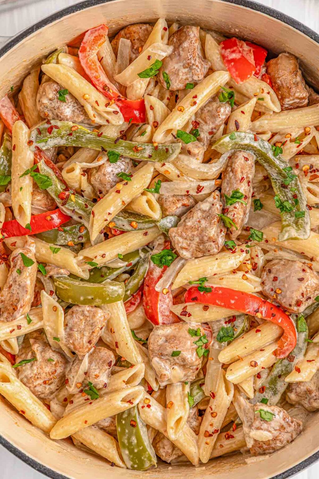 Easy Rasta Pasta Recipe with Jerk Chicken
