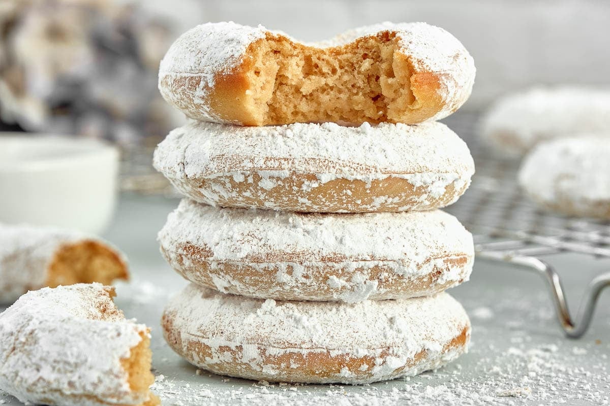 Baked Powdered Sugar Donuts Recipe - To Simply Inspire