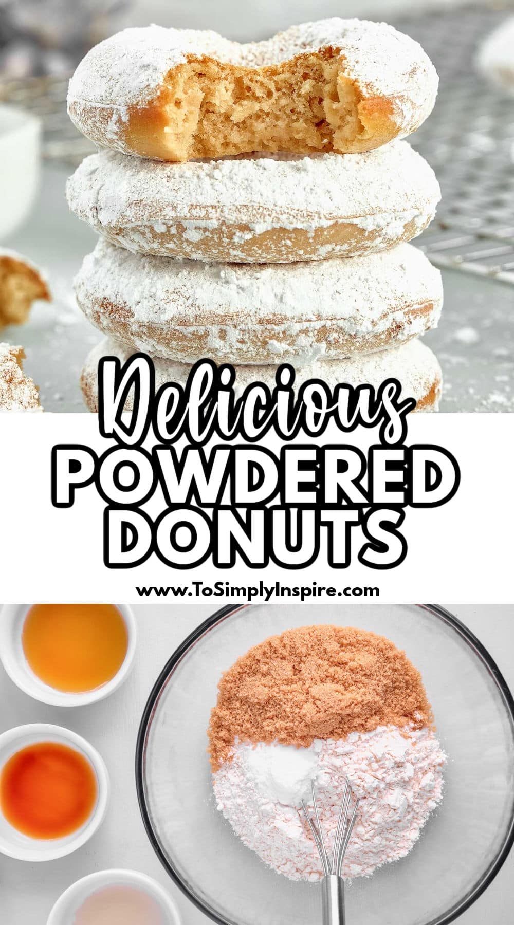 Baked Powdered Sugar Donuts Recipe - To Simply Inspire
