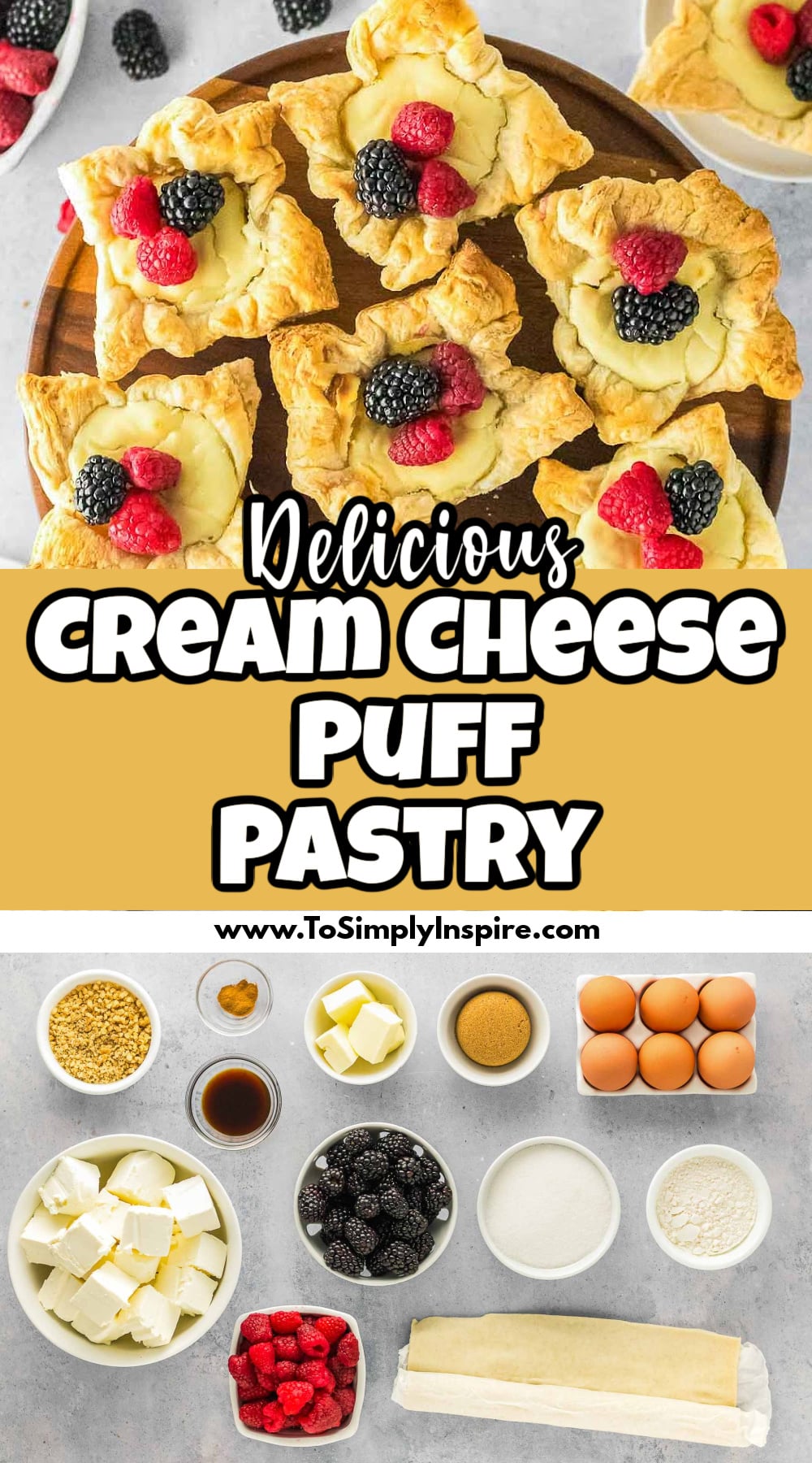 Easy Cream Cheese Puff Pastry Recipe - To Simply Inspire